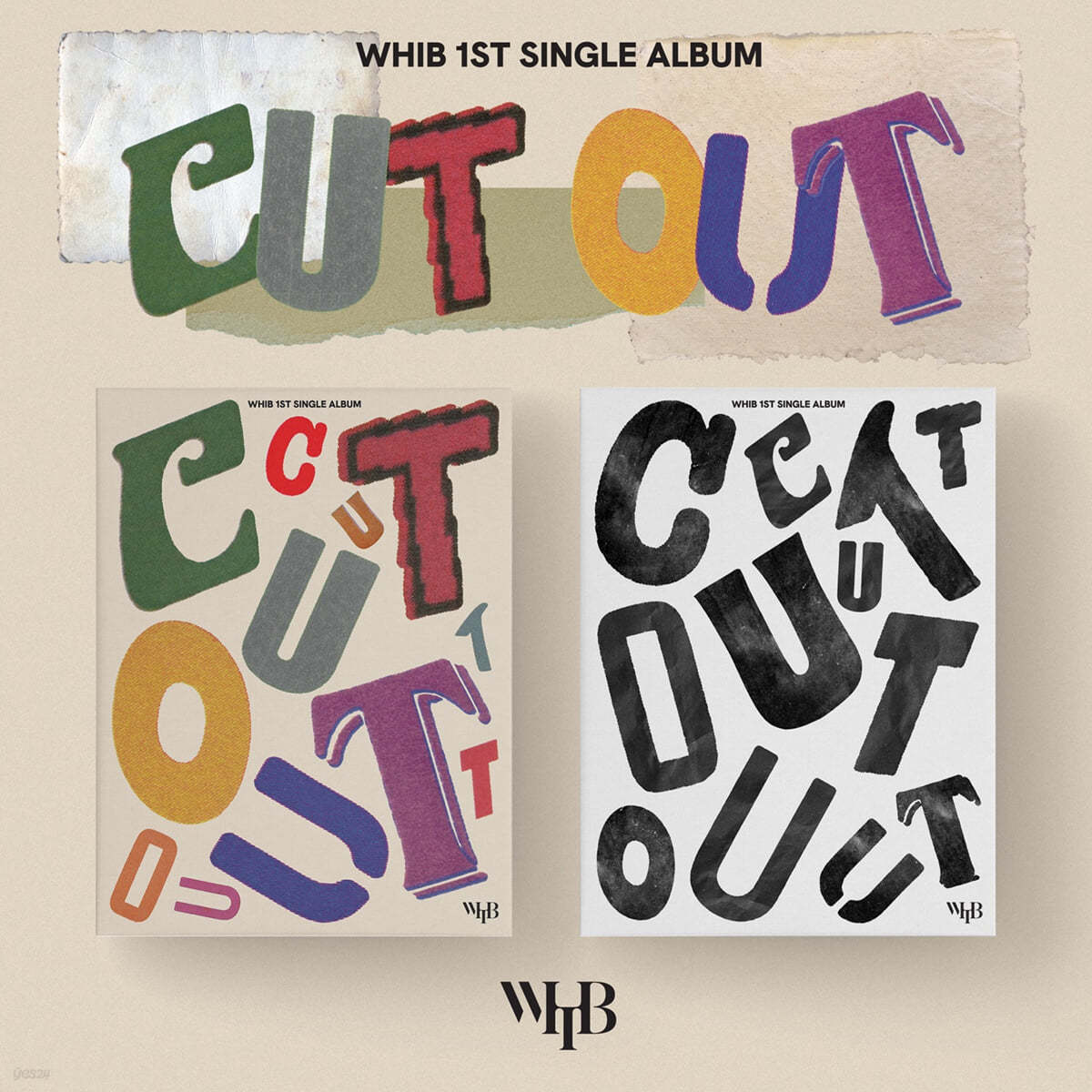 [Outer Box Damage] WHIB - 1st Single Aibum 'Cut-Out' (color ver.)
